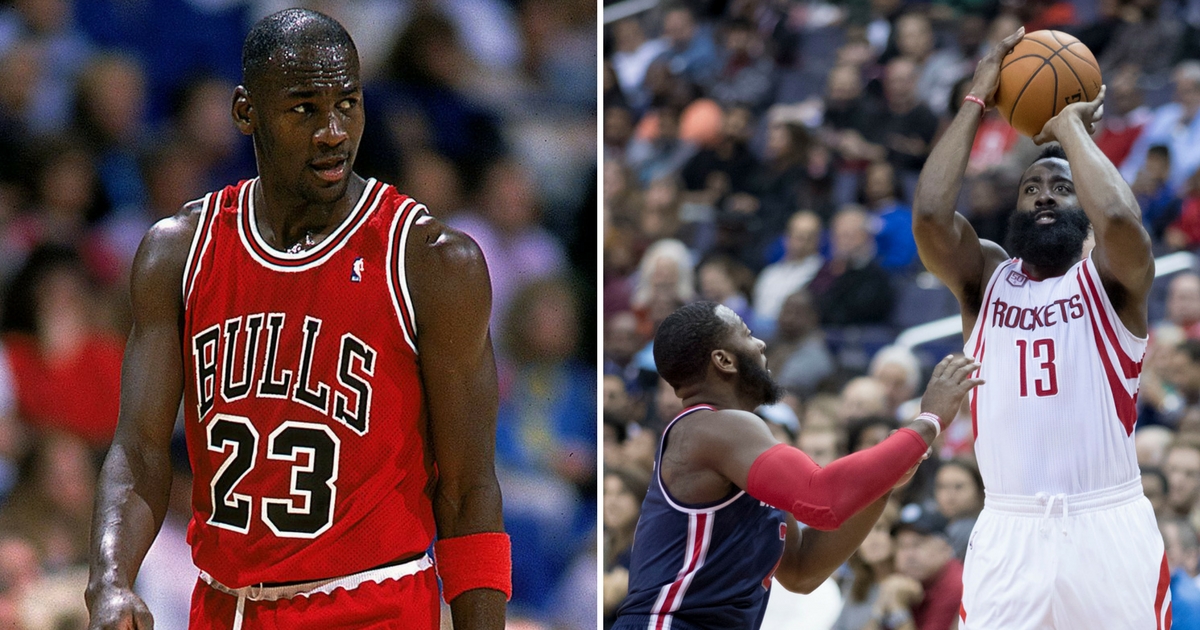 外媒展示Jordan與Harden的出手位置圖，展示聯盟風氣的改變 | 籃球時刻 | 籃球地帶 - FanPiece