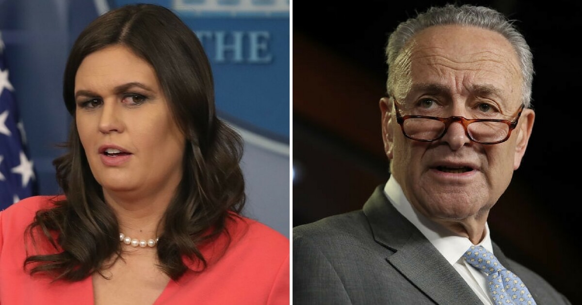Right After Schumer Insults Trump Over Shutdown, Sarah Sanders Hits ...
