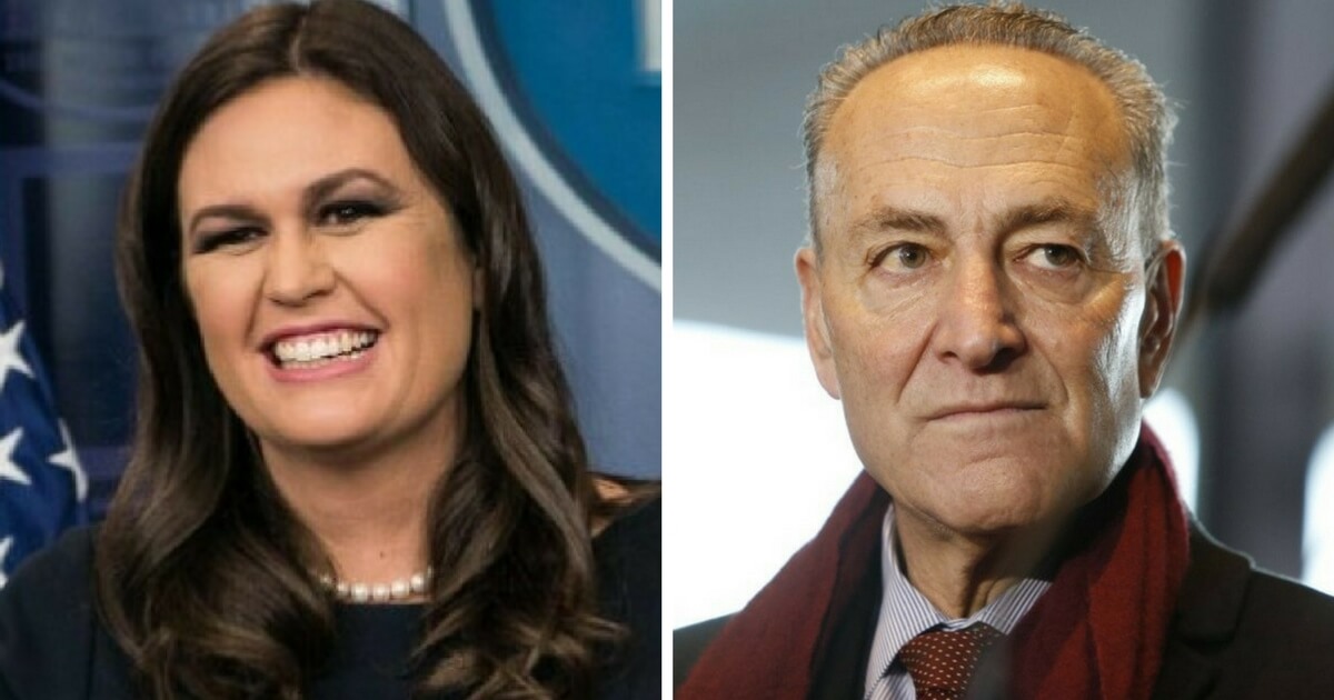 Sarah Sanders Destroys Schumer After Yet Another Reporter Asks if Trump ...