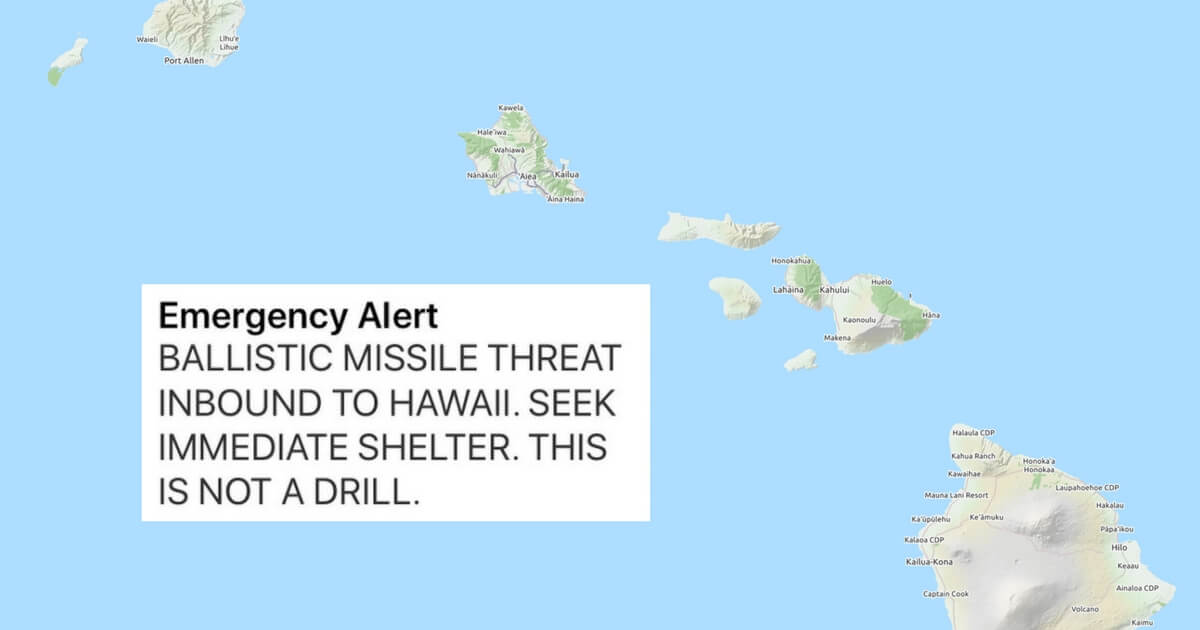 Hawaii Residents Blindsided By Fake Ballistic Missile Warning After ...