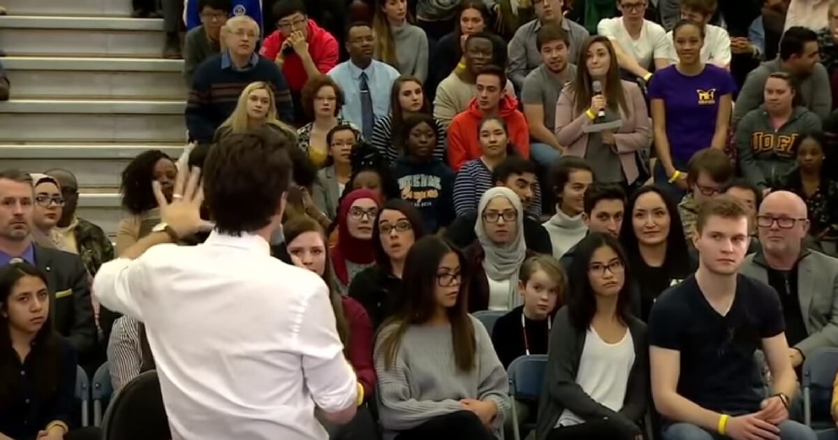 Watch: Justin Trudeau's Eye-Rolling 'Correction' After Woman Uses the ...