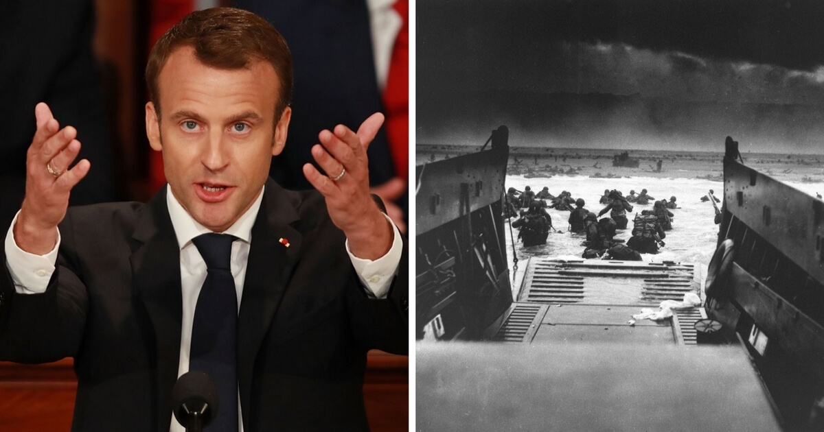 Macron Thanks D-Day Veteran on Behalf of France: 'I Bow to Your Courage'