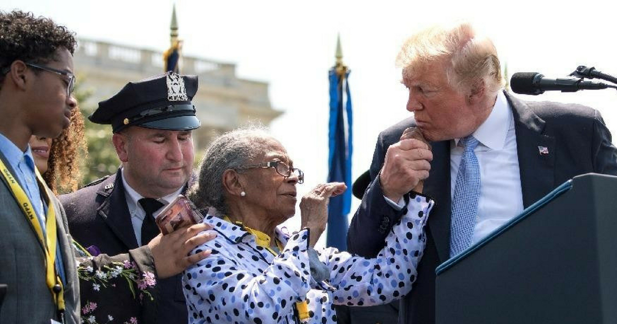 Trump Honors Slain Cop - Family and Partner Join Emotional Speech