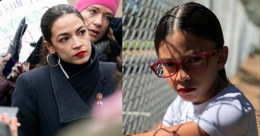 Photos: Little Girl Hilariously Mocks AOC by Reenacting Her Staged ...