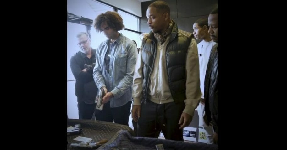Will Smith Reacts Fast & Teaches Man Gun Safety After Seeing Dangerous ...