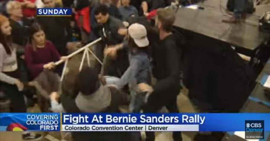 White Bernie Fan and Black Pro-Gun Voter Get in Brutal Fight During ...