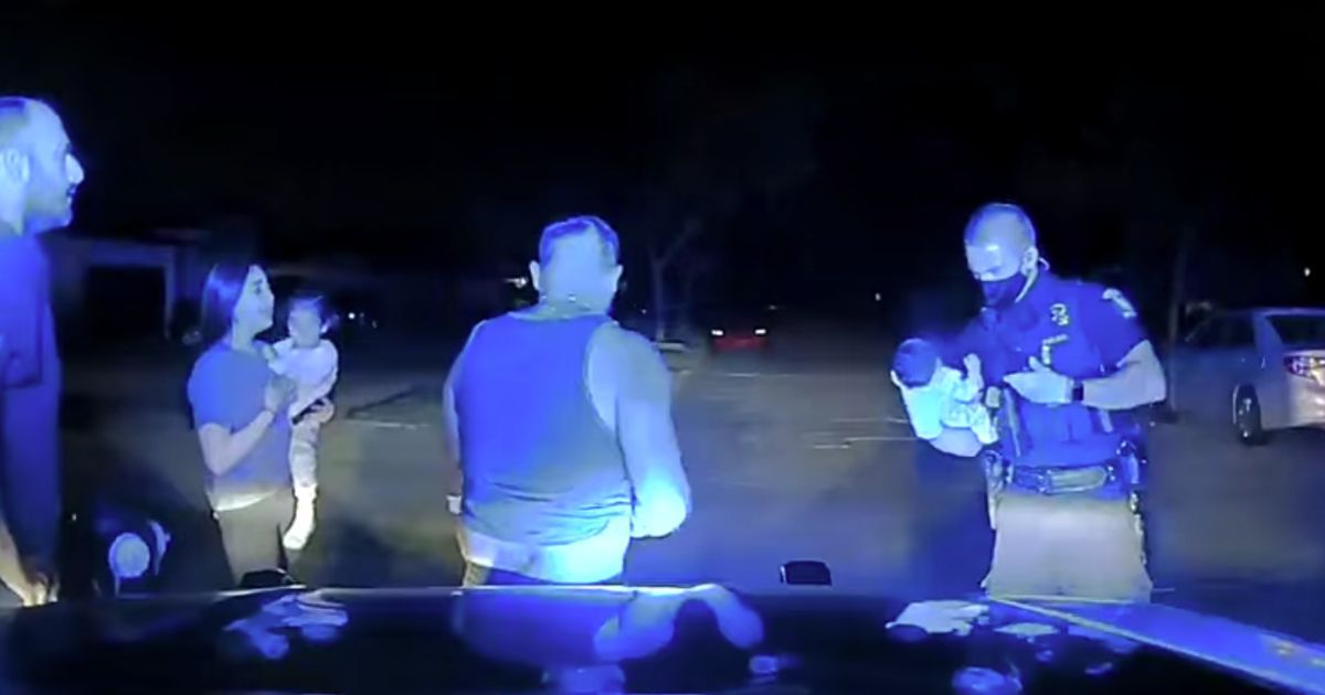 Moment Cop Saves Life of 3-Week-Old Baby Caught on Dashcam