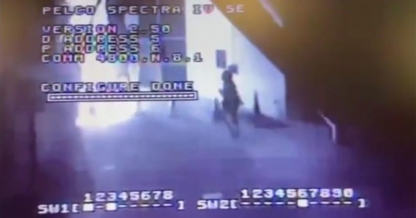 Watch the Horrifying Moment Suspect Firebombs LAPD Station