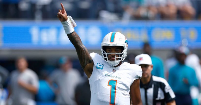 Flashback: Dolphins QB Tua Tagovailoa Pauses CBS Interview to Deliver a ...