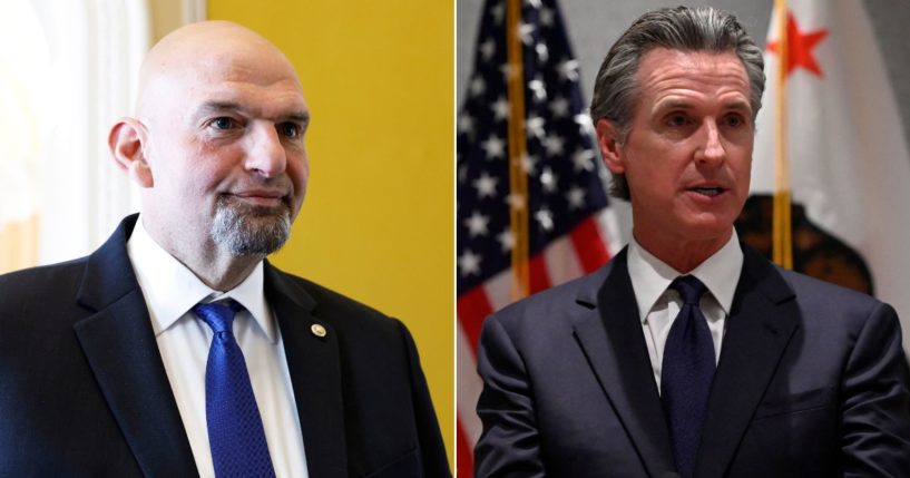 Fetterman Takes Shot at Newsom for Not Having Guts to Announce Run ...