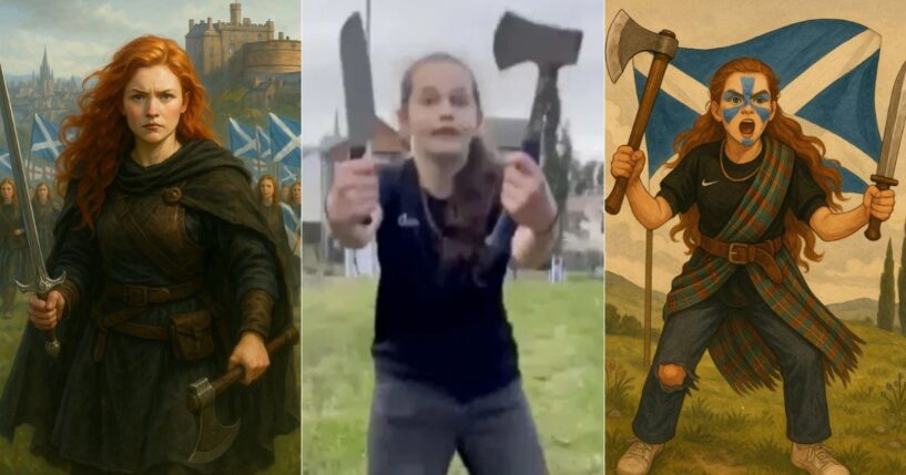 Spectacular Pictures: Scottish Girl Arrested for Wielding Axe, Knife to ...